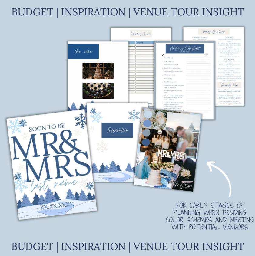 Ultimate Wedding Planning Binder Template- Winter Wonderland – BY ...